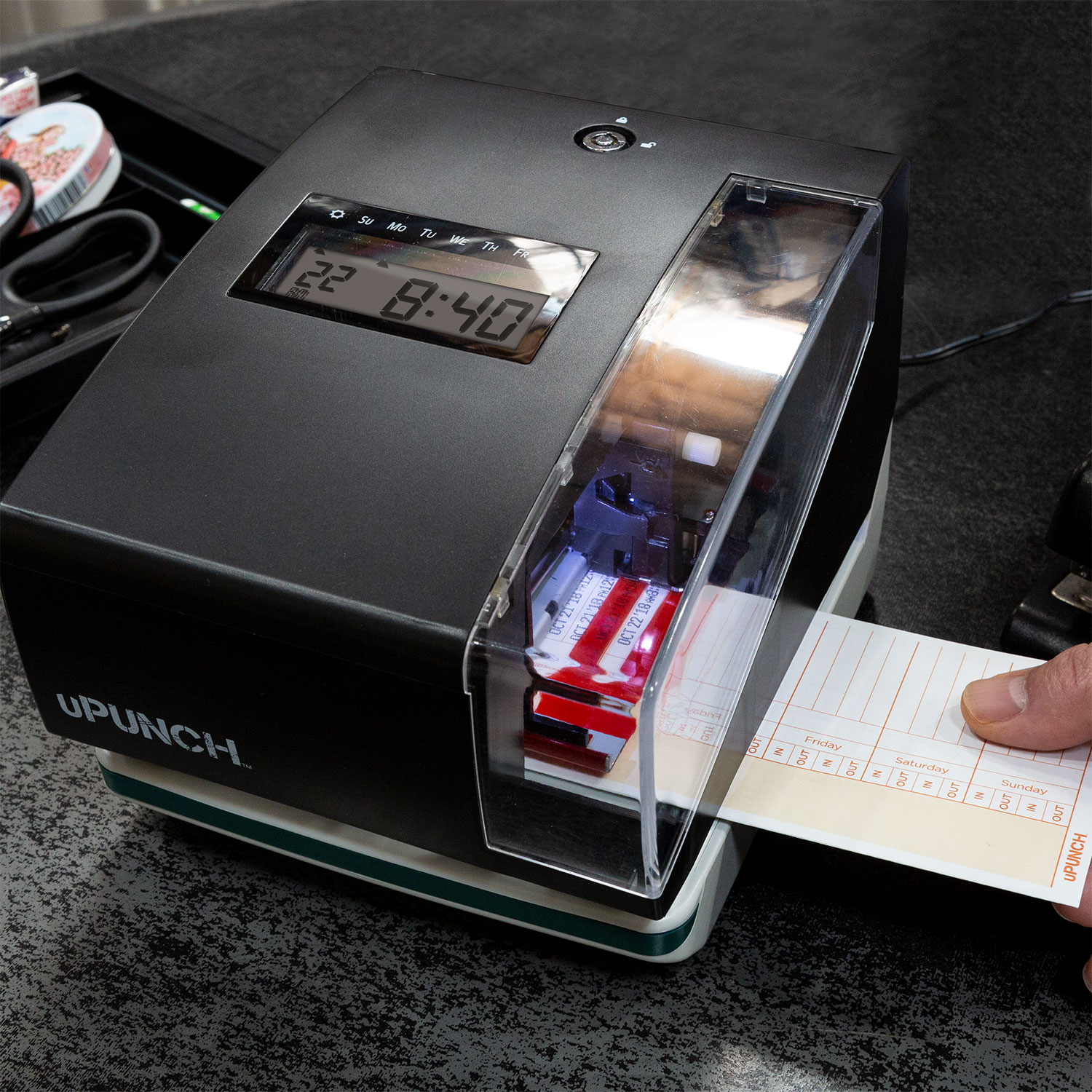 CR1000 Digital Time Clock and Date Stamp - uPunch Australia